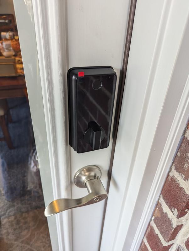 Honeywell Matte Black Electronic Deadbolt Fingerprint Touchscreen ...