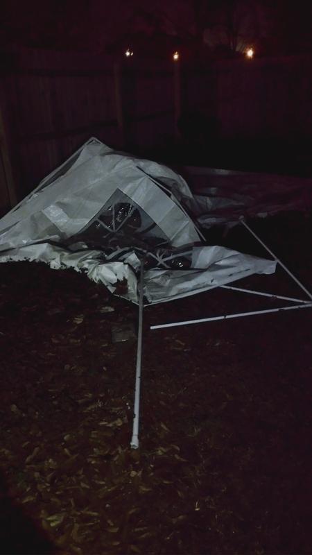 Mondawe 10-ft x 10-ft Square White Metal Polyester Roof Pop-up Gazebo ...