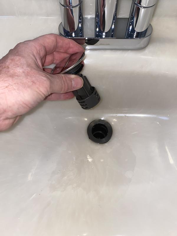 Shop allen + roth Harlow Matte Black 2-handle centerset Faucet & Bath ...