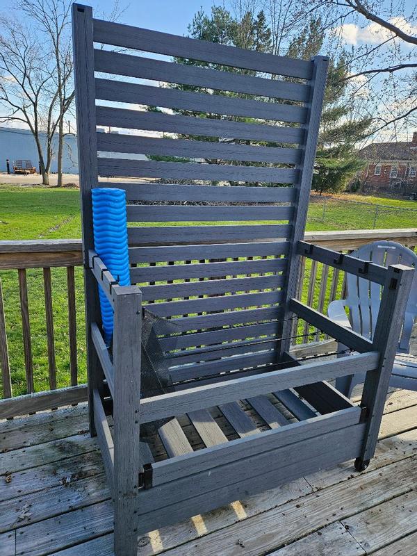 Zippity Outdoor Products Charcoal Vinyl Pool toy storage in the Pool ...