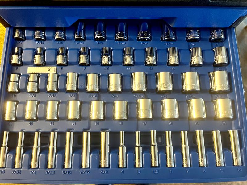 Kobalt 277-Piece Standard (SAE) and Metric Polished Chrome Mechanics ...