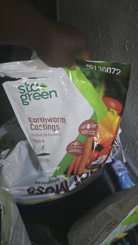 Sta-Green Earthworm Casting 4-lb 100-sq ft 0.5-0-0 Organic Natural All ...