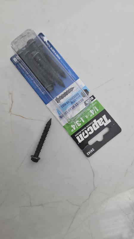 Tapcon 1/4-in x 1-3/4-in Concrete Screws Anchors (8-Pack) 24143 at Lowes.com