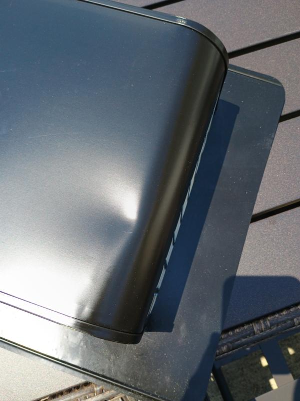 Air Vent Brown Galvanized steel Slant-back Roof Louver in the Roof ...