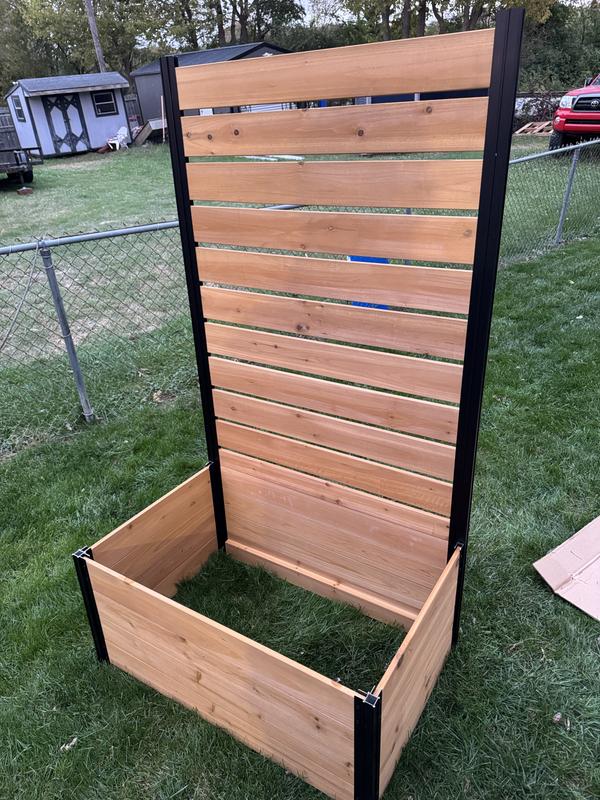 Enclo Privacy Screens Concord 41-in W x 73-in H Wood Planter Box Cedar ...