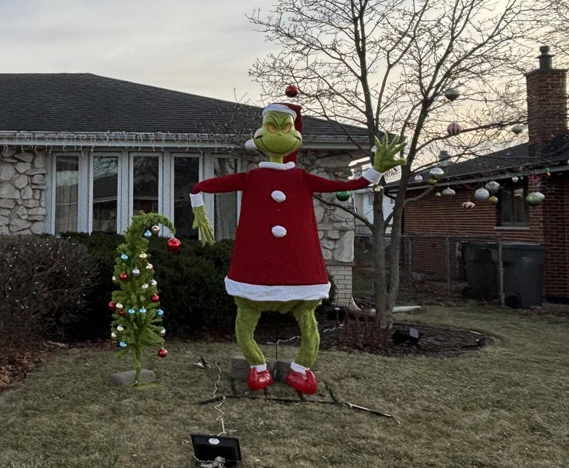 Grinch 72-in Freestanding Christmas tree Yard decoration with ...