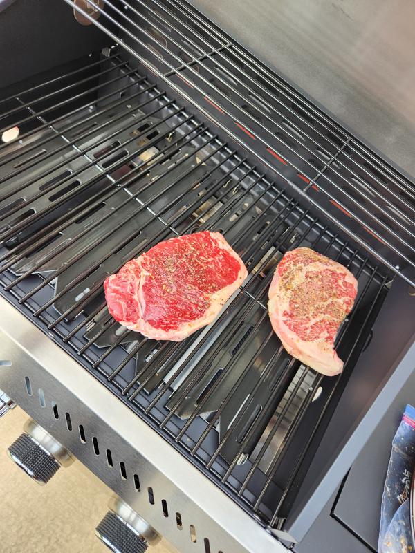 COWSAR Stainless steel and Black 4 -Burner Liquid Propane Gas Grill 1 ...