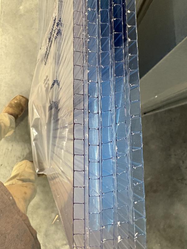 Sunlite 4-ft x 4-ft Corrugated Clear Polycarbonate plastic Roof Panel 5 ...