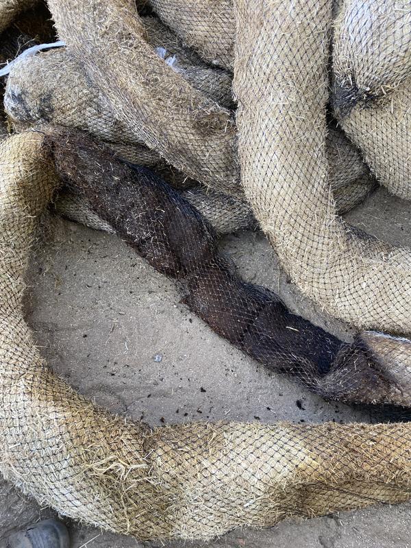 Western Fiber Rice straw 25-ft x 9-in Straw Tan natural Wattle in the ...