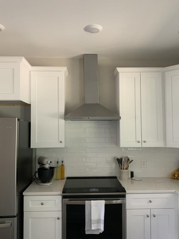 GE Wall-mounted Range Hood Flue Cover (Stainless Steel) UXDC53SJSS at ...