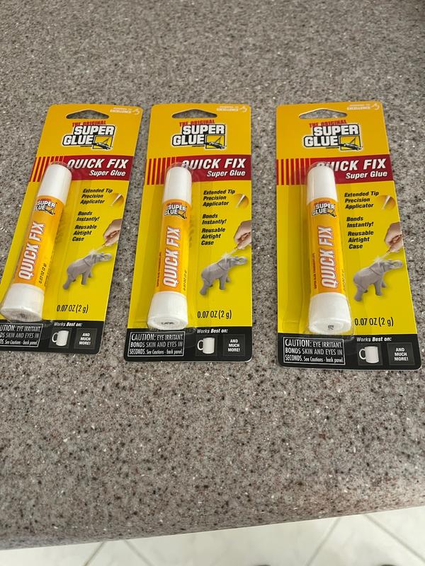 The Original Super Glue Quick Fix 3-Pack 2-gram Liquid Super Glue ...