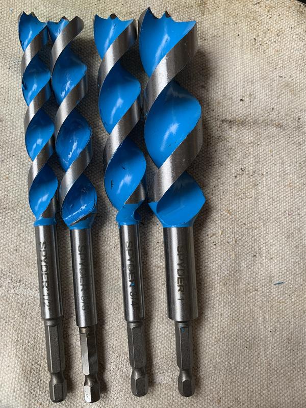 Spyder Stinger 4-Piece x 6-1/2-in Woodboring Power Spade Drill Bit Set ...