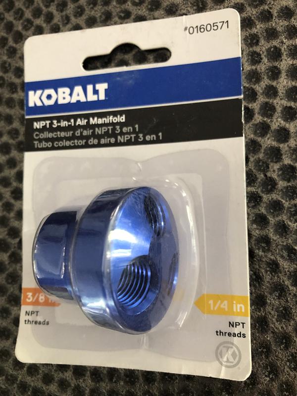 Kobalt NPT 3-in-1 Air Manifold 1/4-in SGY-AIR17NB at Lowes.com