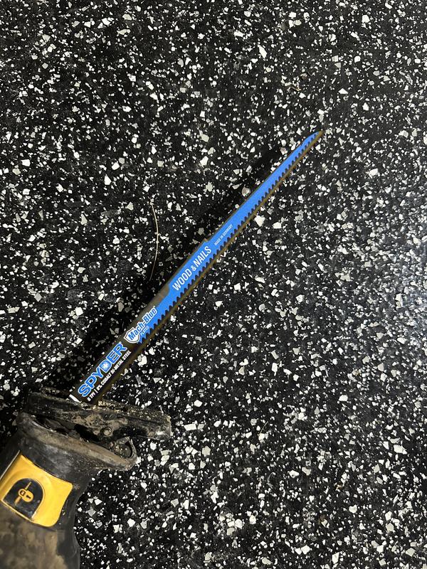 Spyder Mach-Blue Bi-metal 12-in 6 TPI Wood/Nail embedded cutting ...