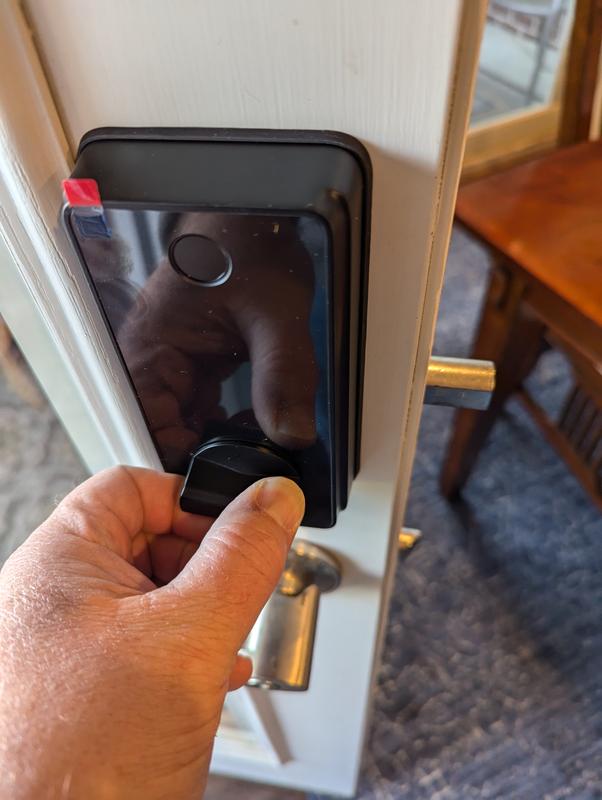 Honeywell Matte Black Electronic Deadbolt Fingerprint Touchscreen ...