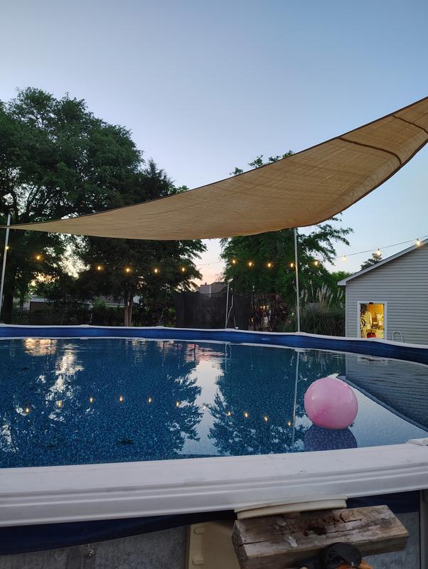 Sun-Ray SunRay 8-ft x 10-ft Sand Shade Sail with Fasteners 202004 at ...