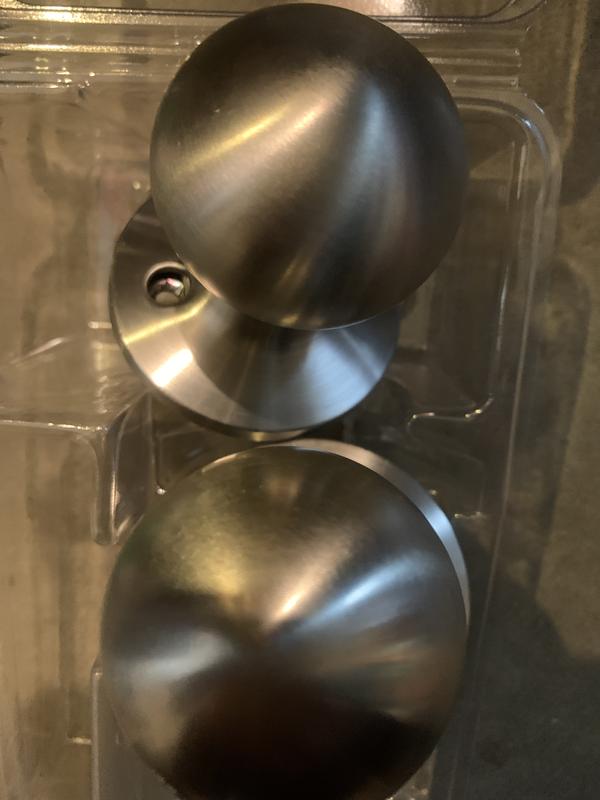 RELIABILT Stainless Steel Hall/Closet Passage Door Knob in the Door ...