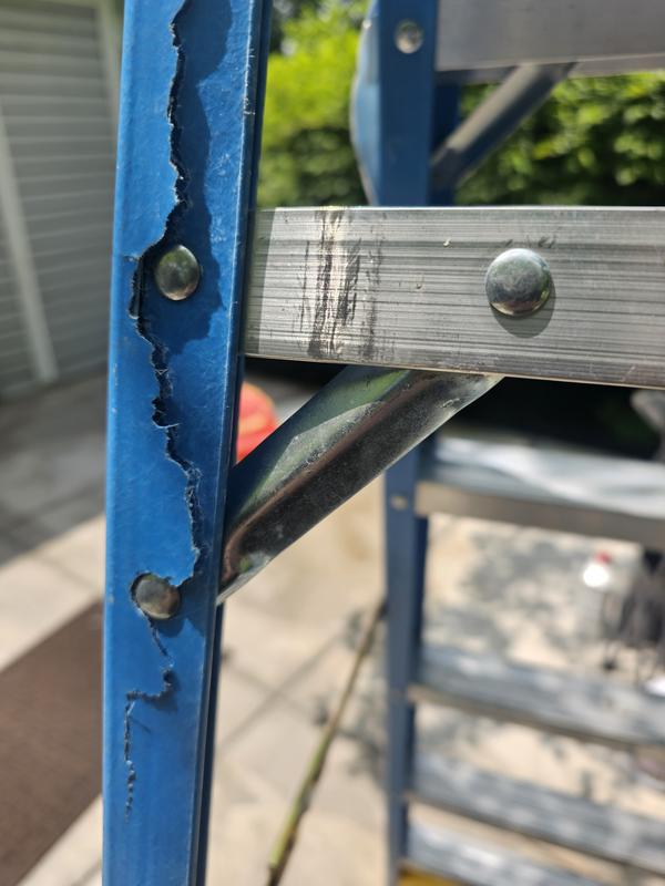 Werner 6000 6-ft ( 10-ft Reach Height ) Fiberglass Type 1 - 250 lbs ...