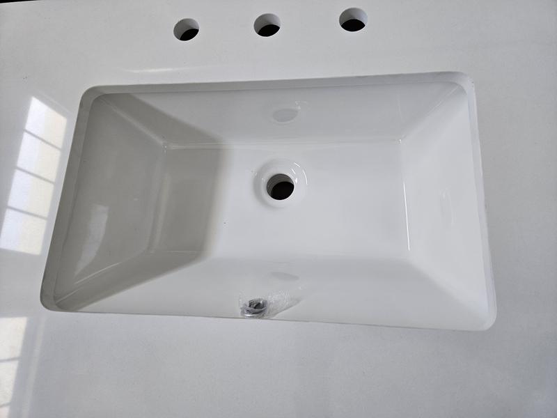 allen + roth Cantrell 30-in Oak Undermount Single Sink Bathroom Vanity ...