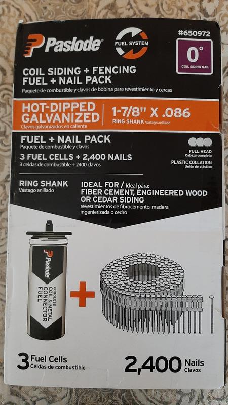 Paslode 1-7/8-in Hot-dipped Galvanized Ring Shank Collated Siding Nails ...