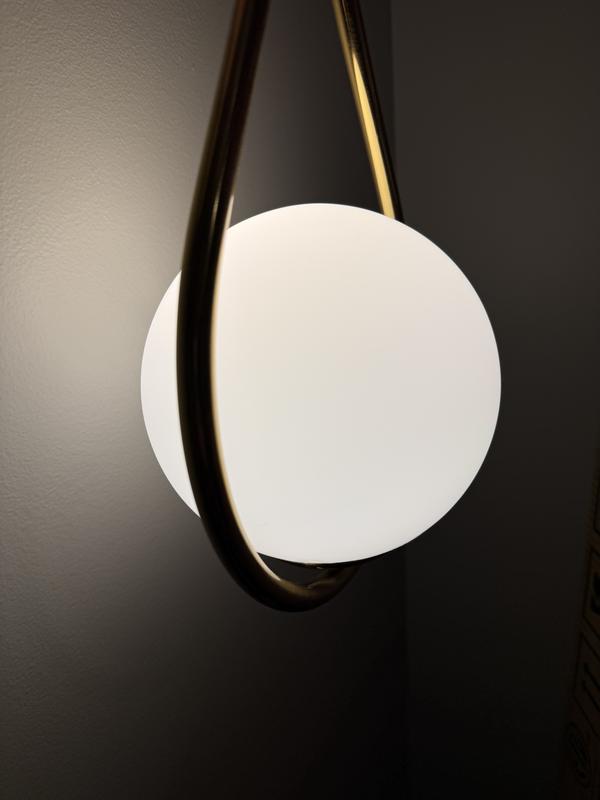 YANSUN 7.9-in W 1-Light Gold Mid-century LED Wall Sconce L-WL067G at ...