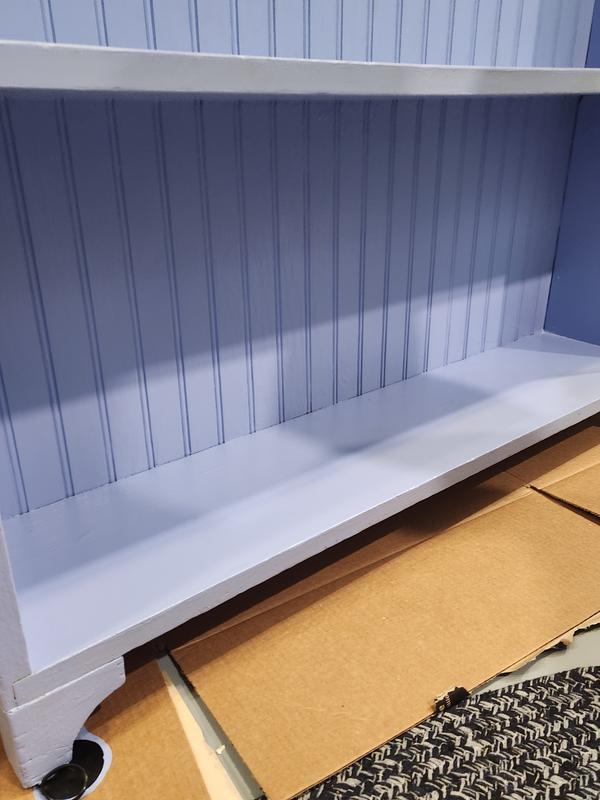 BACKDROP Semi-gloss Cake Shop Soft Periwinkle Blue Cabinet and ...