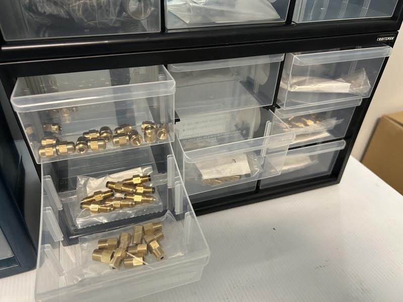 CRAFTSMAN Bin System 9-Compartment Large Plastic Small Parts Organizer ...