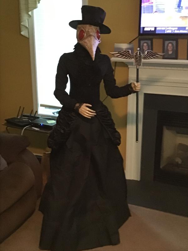 Haunted Living 5.5-ft Ms Plague Doctor Motion Activated Lighted ...