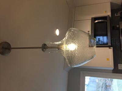 Kichler Everly Chrome Modern/Contemporary Seeded Glass Teardrop Led ...