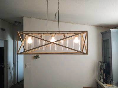 Kichler Moorgate 7 -Light Gray Cage Clear glass Metal Chandelier in the ...