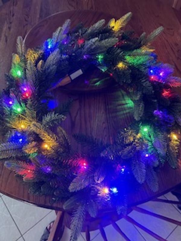 Holiday Living Everett 30-in Pre-lit Indoor/Outdoor Green Fraser Fir ...