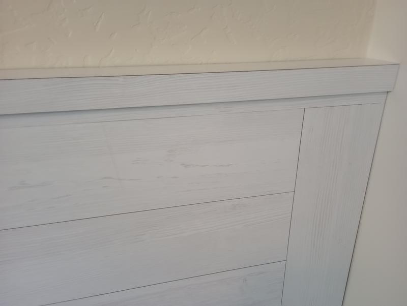Formica Brand Laminate Woodgrain 48-in W x 96-in L White Painted Wood ...