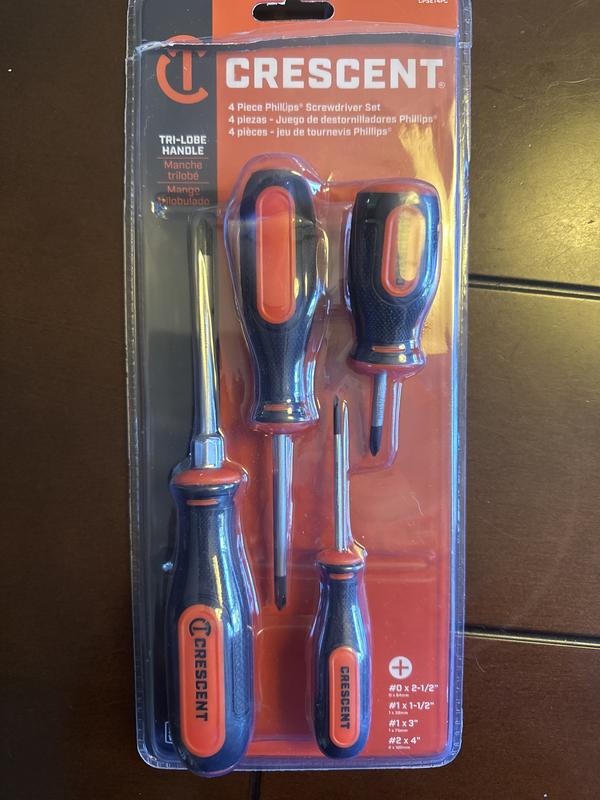 Crescent 4-Piece Phillips Screwdriver Set CPSET4PC at Lowes.com