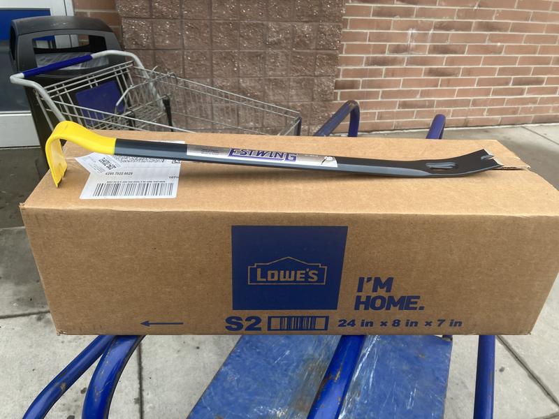 Estwing 15 in Forged Half Round Handy Bar - Steel Wrecking Bar, Blue ...