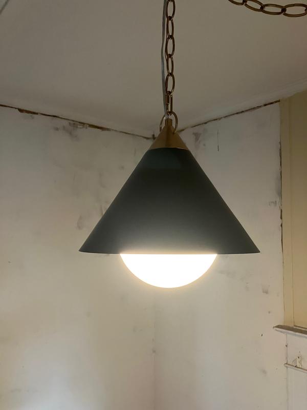 LNC Penstemon 1 -Light Polished Gold and T extured Resin Modern ...