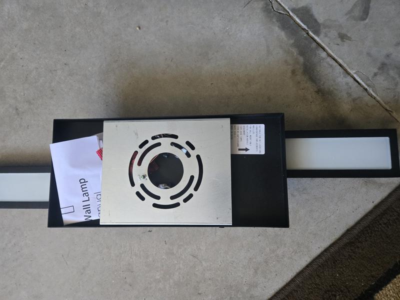 LamQee EXterior LED Wall Light 39.5-in H Matte Black Hardwired ...