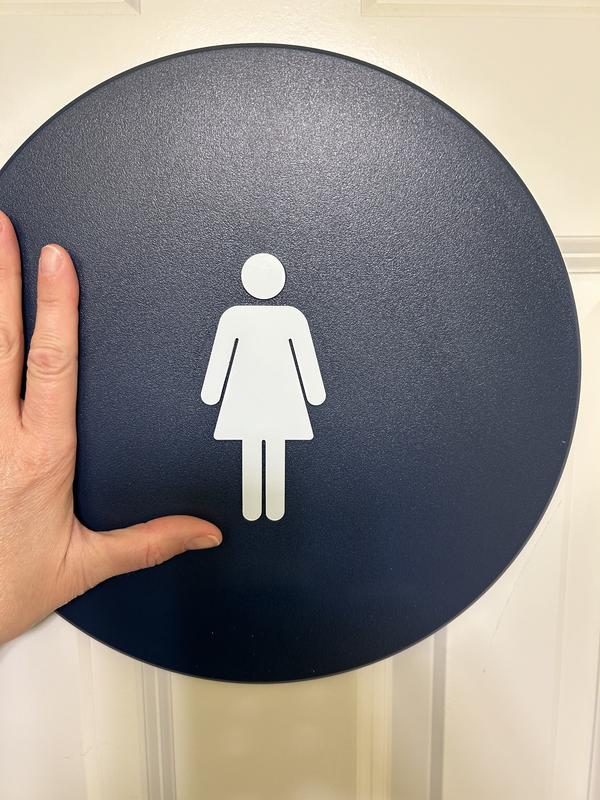 Hillman Sign Center 12-in x 12-in Plastic Restroom Sign 844605 at Lowes.com