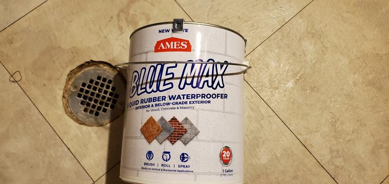 AMES Blue Max White Semi-gloss Solid Water-based Mildew Resistant Mold ...
