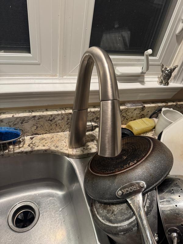 allen + roth Dunmore Chrome Single Handle Deck-mount Pull-down Kitchen ...