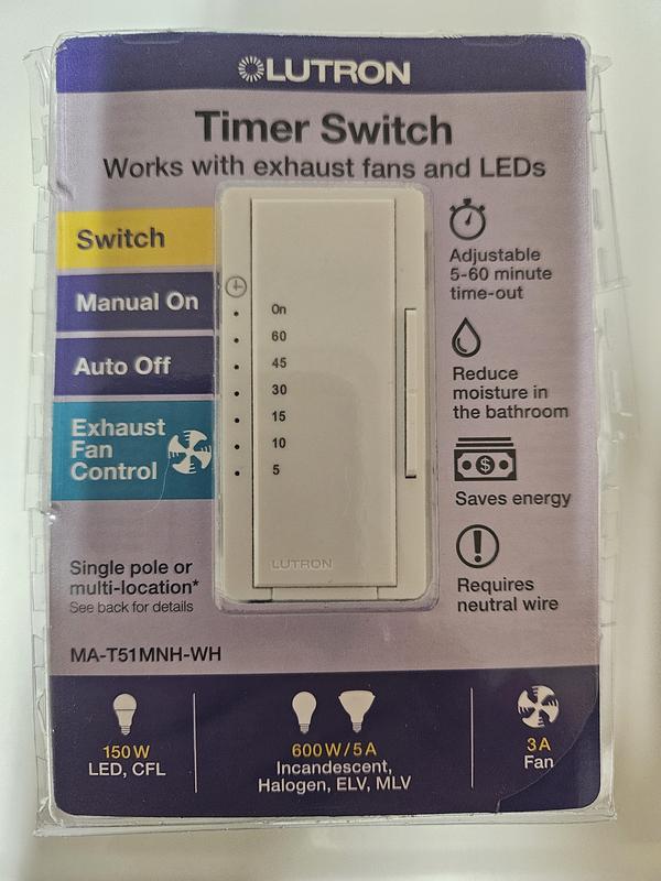 Lutron Maestro Incandescent In-wall Countdown Lighting Timer