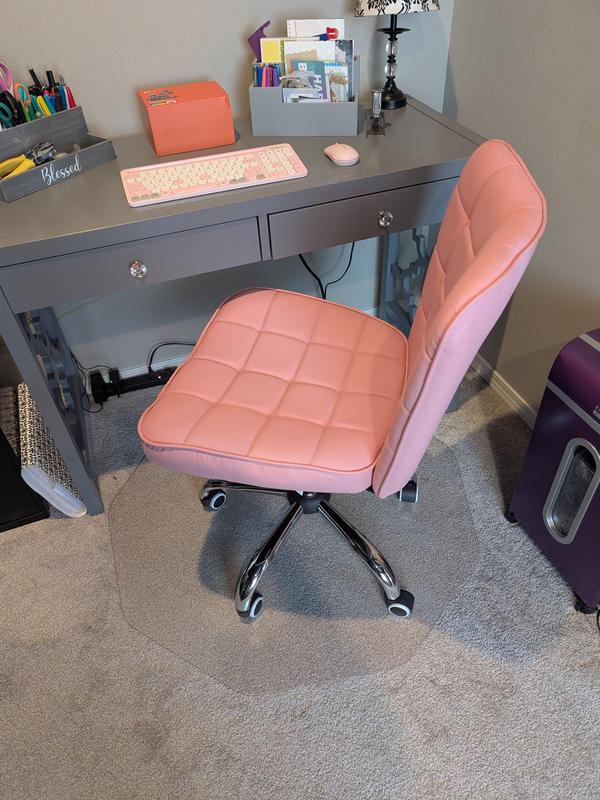 Floortex 3-ft x 3-ft Blue Polycarbonate Irregular Indoor Chair Mat ...
