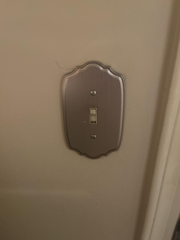 allen + roth Yalden 1-Gang Brushed Nickel Zinc Indoor Decorator Wall ...