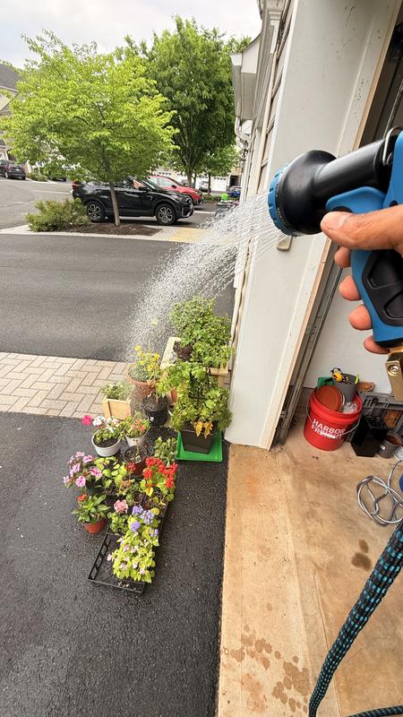 KOTTO Expandable Garden Water Hose; 10 Spray Nozzles; Anti-Rust Solid ...
