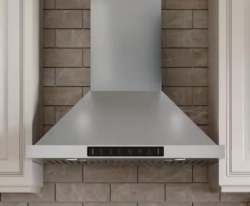 VIKIO 30-in Ducted 980-CFM Stainless Steel Wall-Mounted Range Hood with ...
