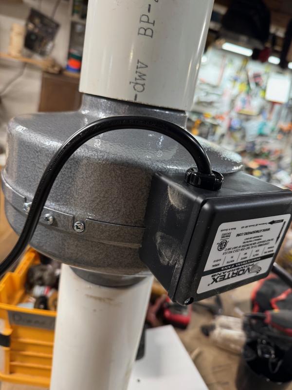 Vortex 4-in dia 198-CFM Galvanized Steel Centrifugal Duct Fan VTX400 at ...