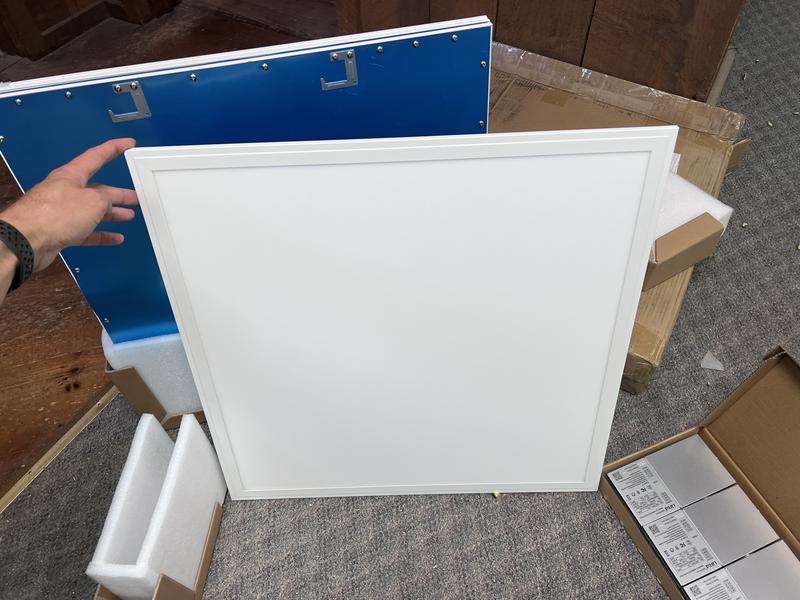 WYZM 10-Pack 2-ft x 2-ft Adjustable Daylight LED Panel Light 2X2-10P-B ...