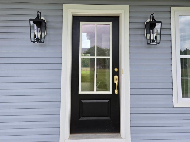 KAWOTI Marico 2 -Light 20-in H Matte Black Hardwired Outdoor Wall Light ...