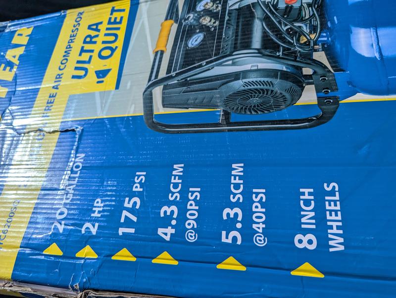 Goodyear 20-Gallon Portable Electric 175 PSI Vertical Air Compressor in ...