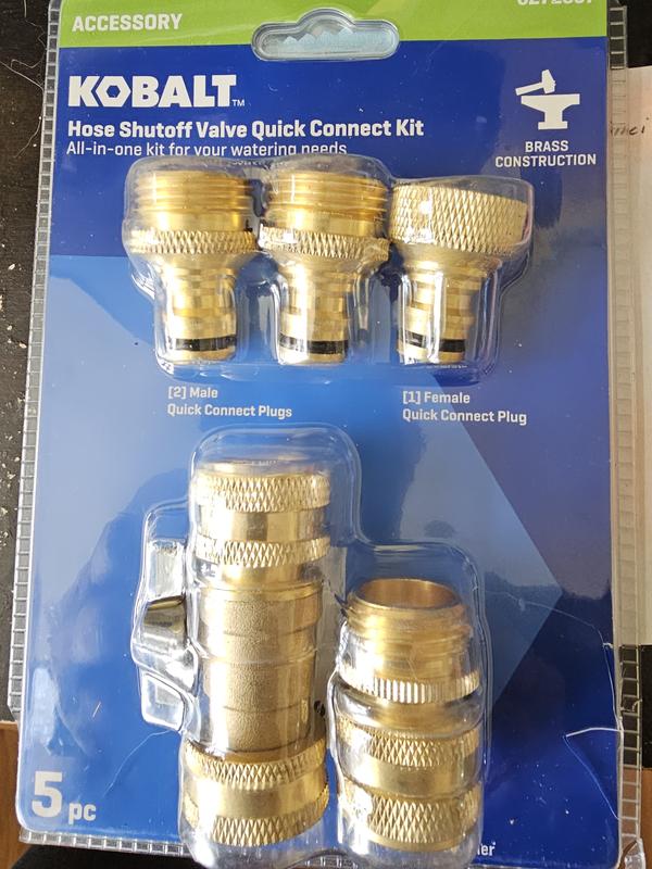 Kobalt Brass Quick connector set in the Garden Hose Quick Connectors ...