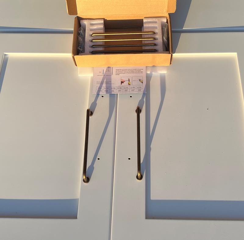 Miaokesen 10-1/16-in , 256mm Center to Center Light Brushed Brass ...